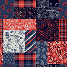 Seamless Plaid Quilt Background Free Stock Photo - Public Domain Pictures
