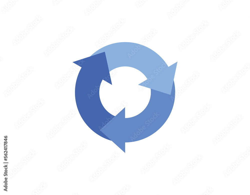 Reduce, reuse, recycle sign set. Three different green gradient recycle, reduce, reuse icons ...