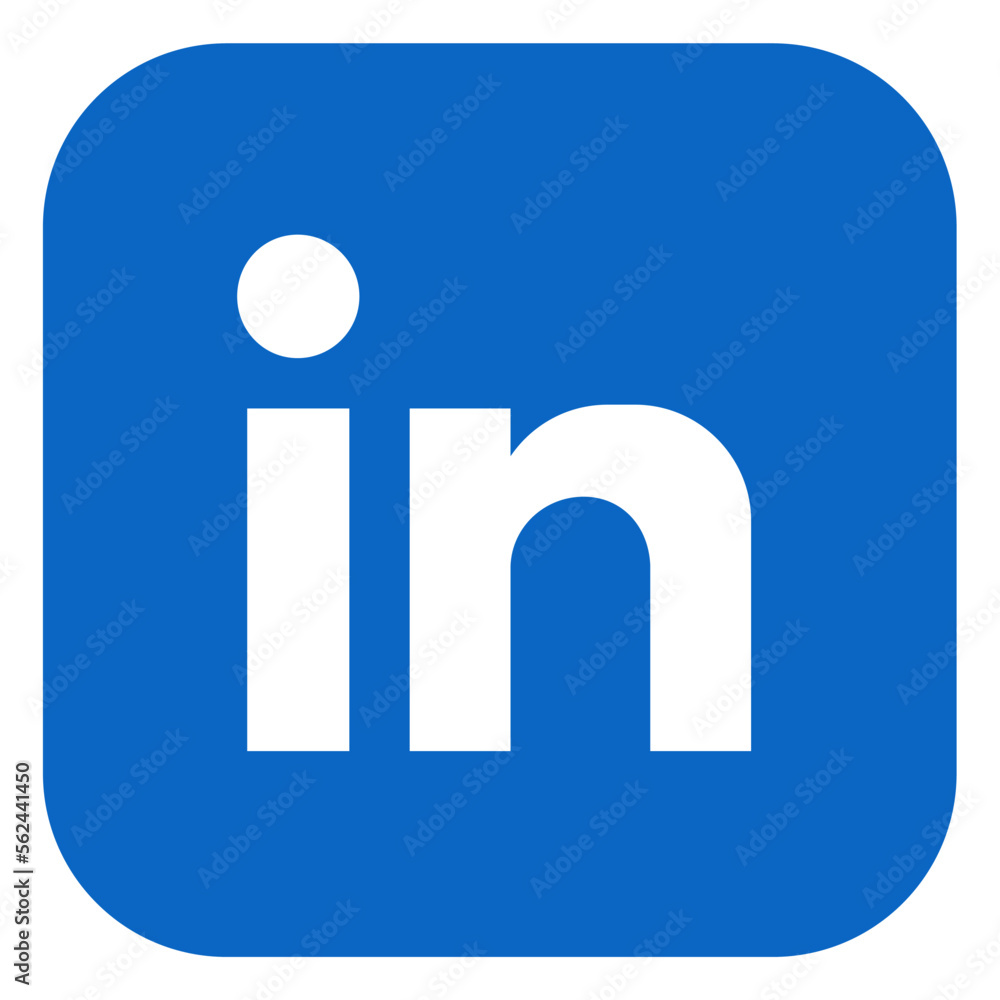 Square Linkedin Logo Isolated on White Background Stock Vector | Adobe ...