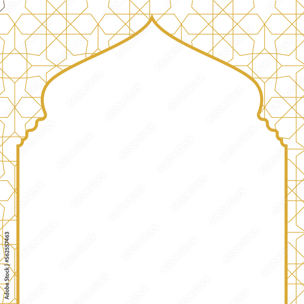 Islamic ramadan frame border. Frame with ornament 素材庫向量圖 | Adobe Stock