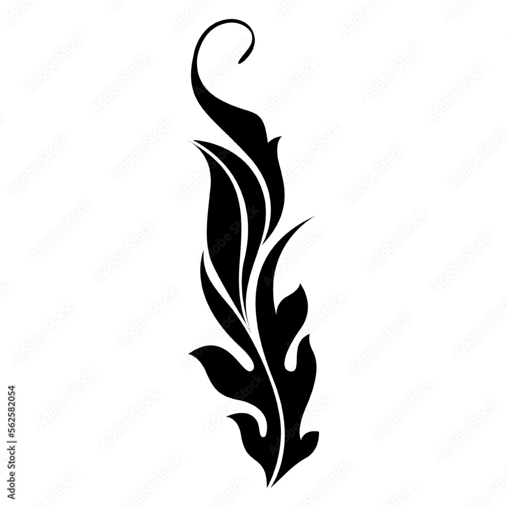 flourish vector, icon, symbol, logo, clipart, isolated. vector ...