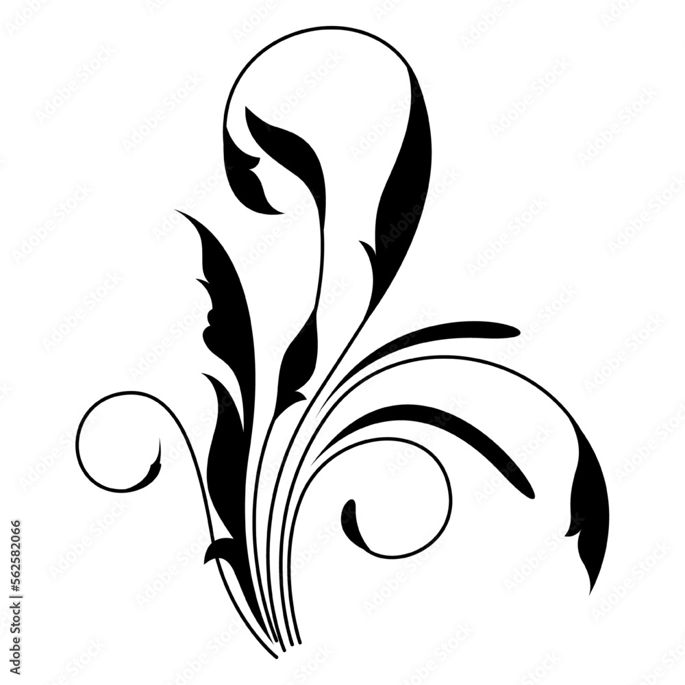 flourish vector, icon, symbol, logo, clipart, isolated. vector ...