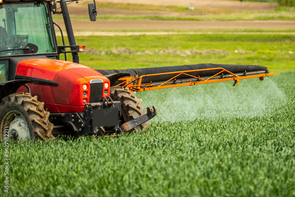 Tractor-applied herbicides, pesticides, and fungicides in wheat fields ...