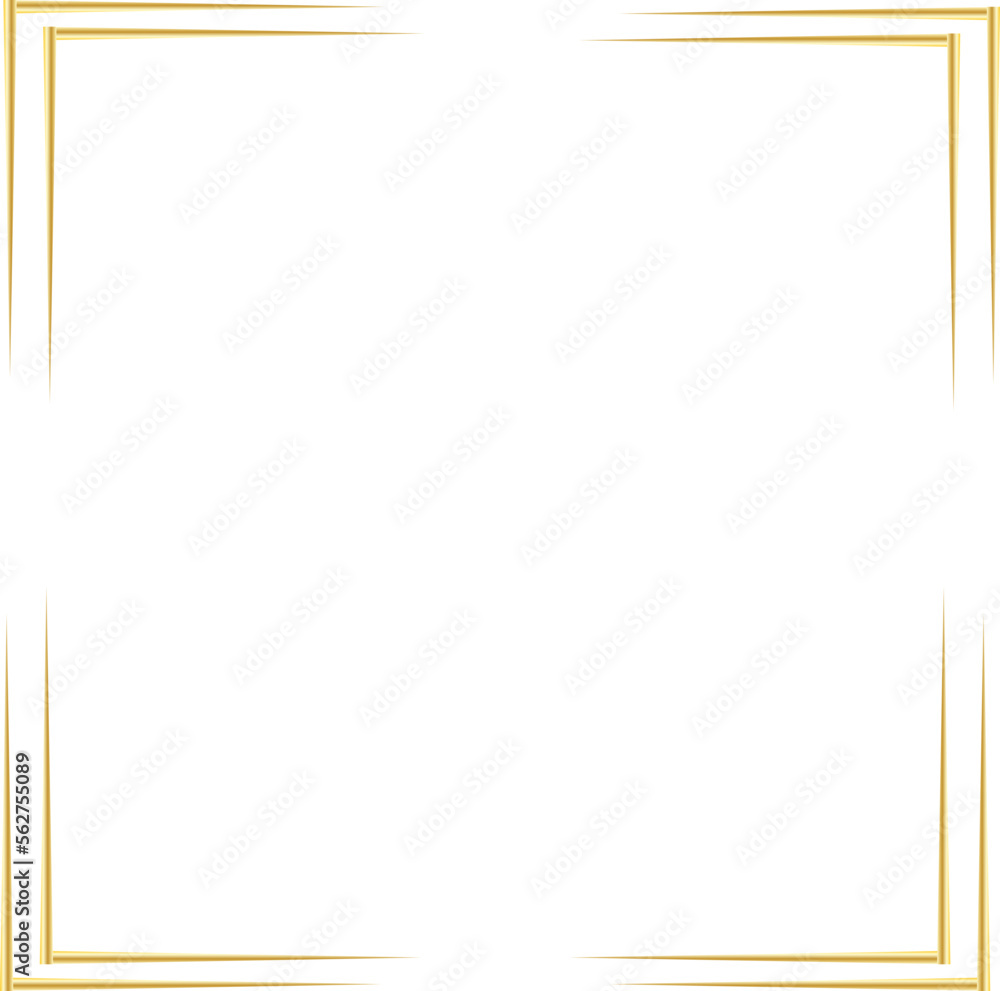 gold line border frame decoration Stock Vector | Adobe Stock