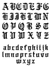 Old English Alphabet Free Stock Photo - Public Domain Pictures