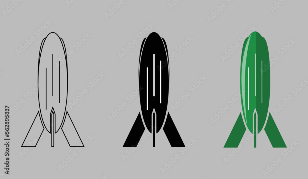 missile icon. missile logo concept vector on gray background collected ...