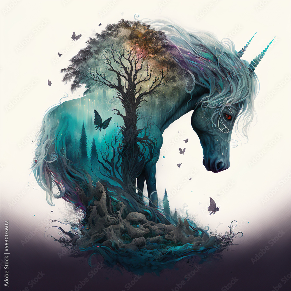 Wild animals - AI-Generated Digital Art Stock Illustration | Adobe Stock
