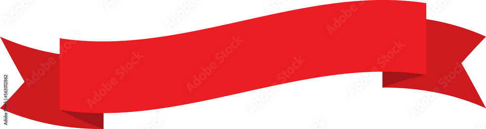 Red ribbon banner, curve badge, label, title box, clip art, png ...