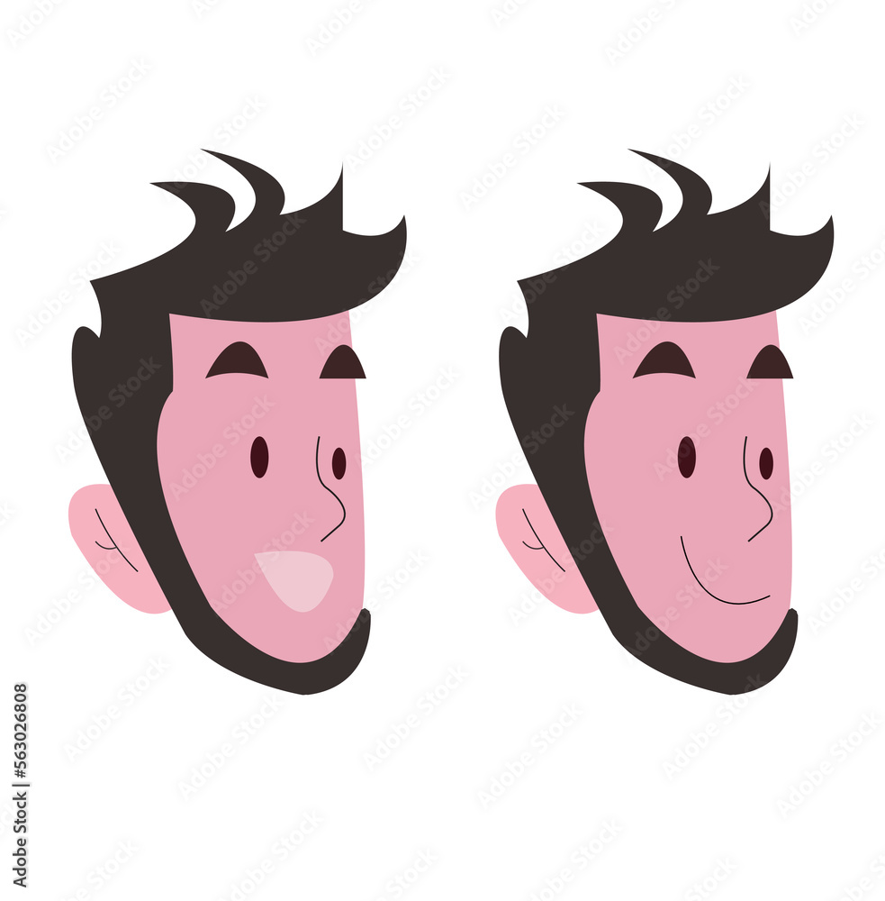 cartoon, face, vector, illustration, character, smile, devil, animal ...