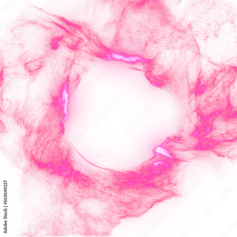 Neon Pink Electric, plasma lightning circle and thunderbolt discharge ...