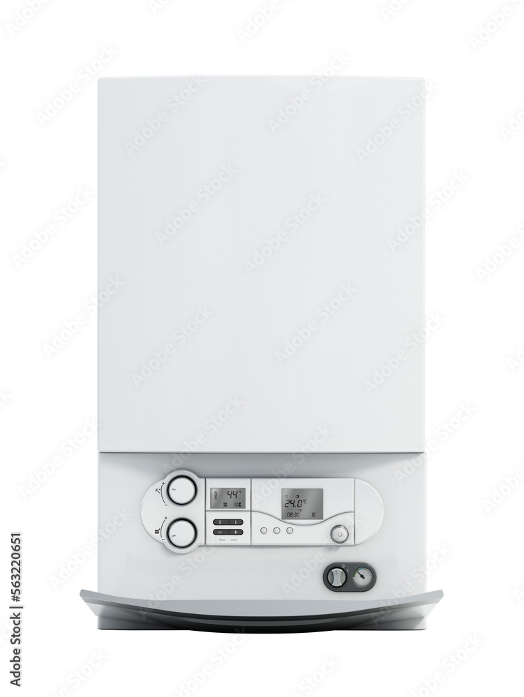 Combi boiler isolated on transparent background. 3D illustration Stock ...