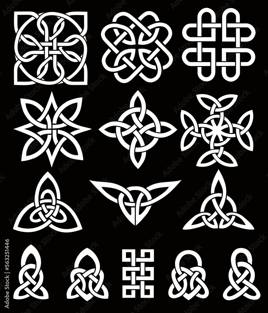 Vektor Medieval Celtic knot. Celtic, Irish knots ornament. Celtic ...