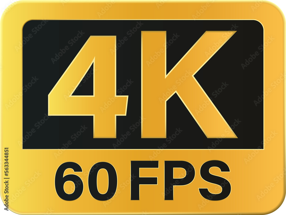 Stock-Illustration „4K ultra HD resolution sign icon“ | Adobe Stock