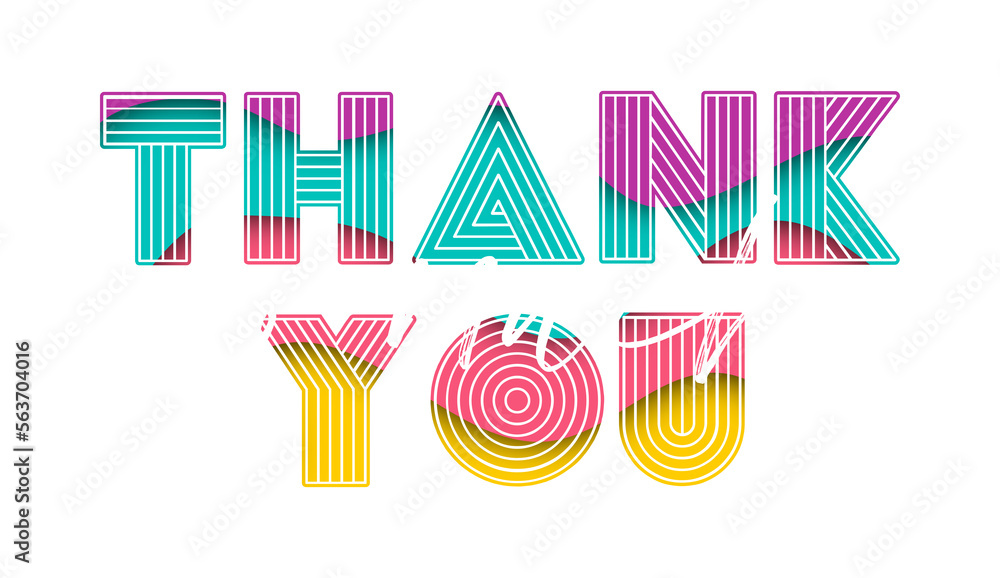 Ilustración de Stock Thank You So Much Card. Hand Written Lettering for ...