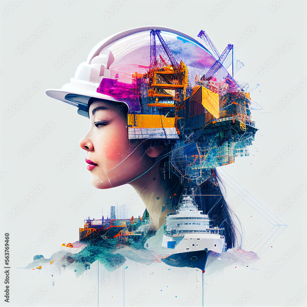 Future of Container ship loading and unloading, Cargo construction ...