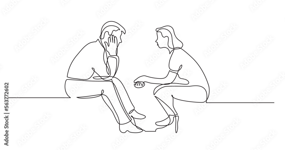 continuous line drawing vector illustration with FULLY EDITABLE STROKE ...