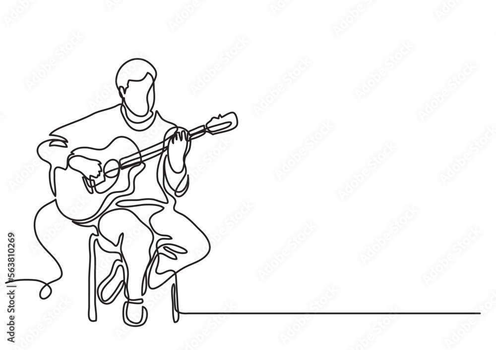 continuous line drawing vector illustration with FULLY EDITABLE STROKE ...