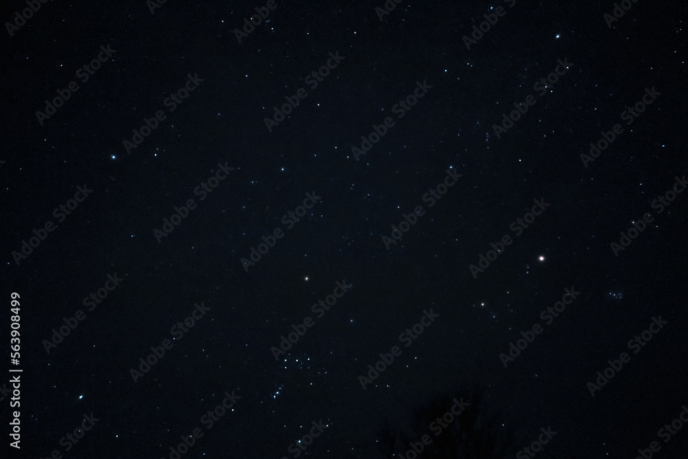 Dark night sky with stars background. Space stars texture. Colorful ...
