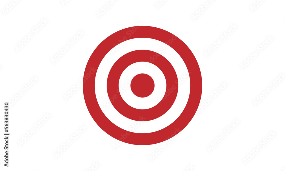 Bullseye target icon symbol. Arrow dart targeting market logo sign ...