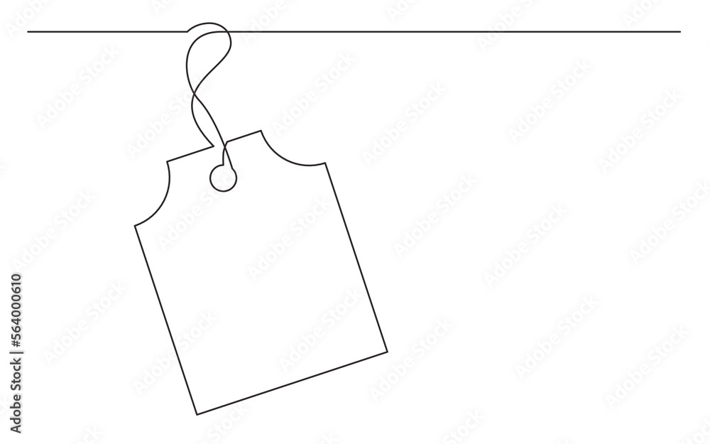 continuous line drawing vector illustration with FULLY EDITABLE STROKE ...