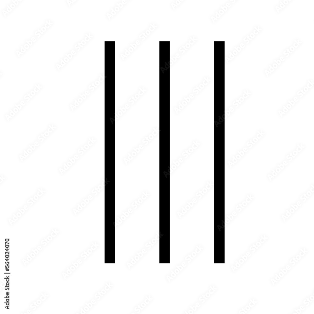 Straight vertical line icon Stock Vector | Adobe Stock