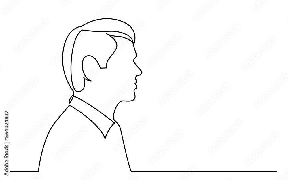continuous line drawing vector illustration with FULLY EDITABLE STROKE ...
