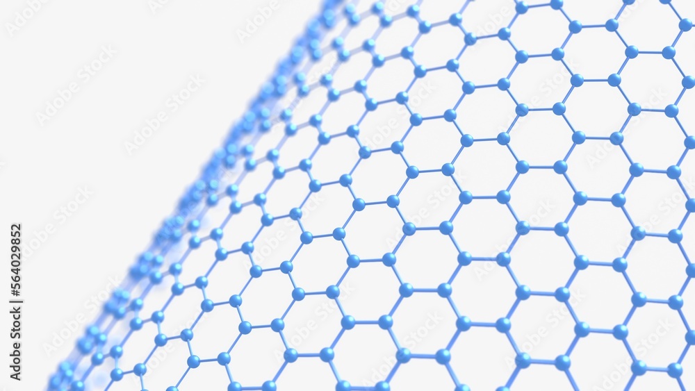 nanotechnology molecular structure 3d animation of a lattice, chemistry ...