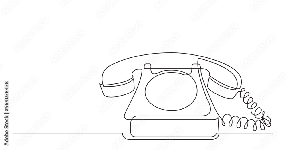 continuous line drawing vector illustration with FULLY EDITABLE STROKE ...