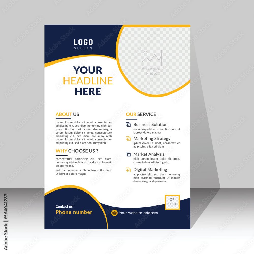 Modern flyer design for advertising promotion and growth company ...