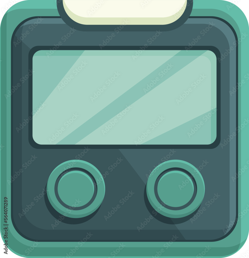 Portable gas detector icon cartoon vector. Monitor instrument. Natural ...