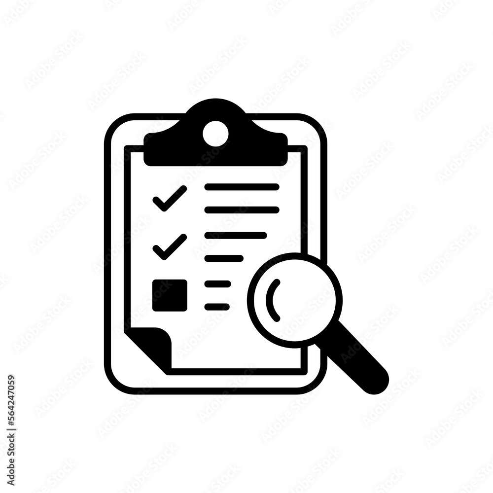 Assessment icon in vector. Logotype Stock Vector | Adobe Stock