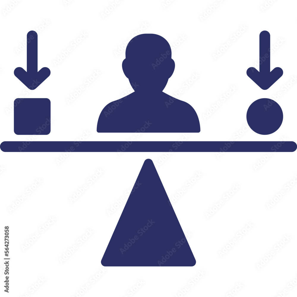 Assessment, balance Vector Icon Stock Vector | Adobe Stock