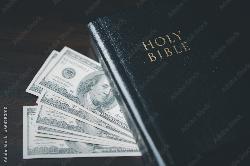 Photo Stock One tenth or tithe is basis on which Bible teaches us to ...