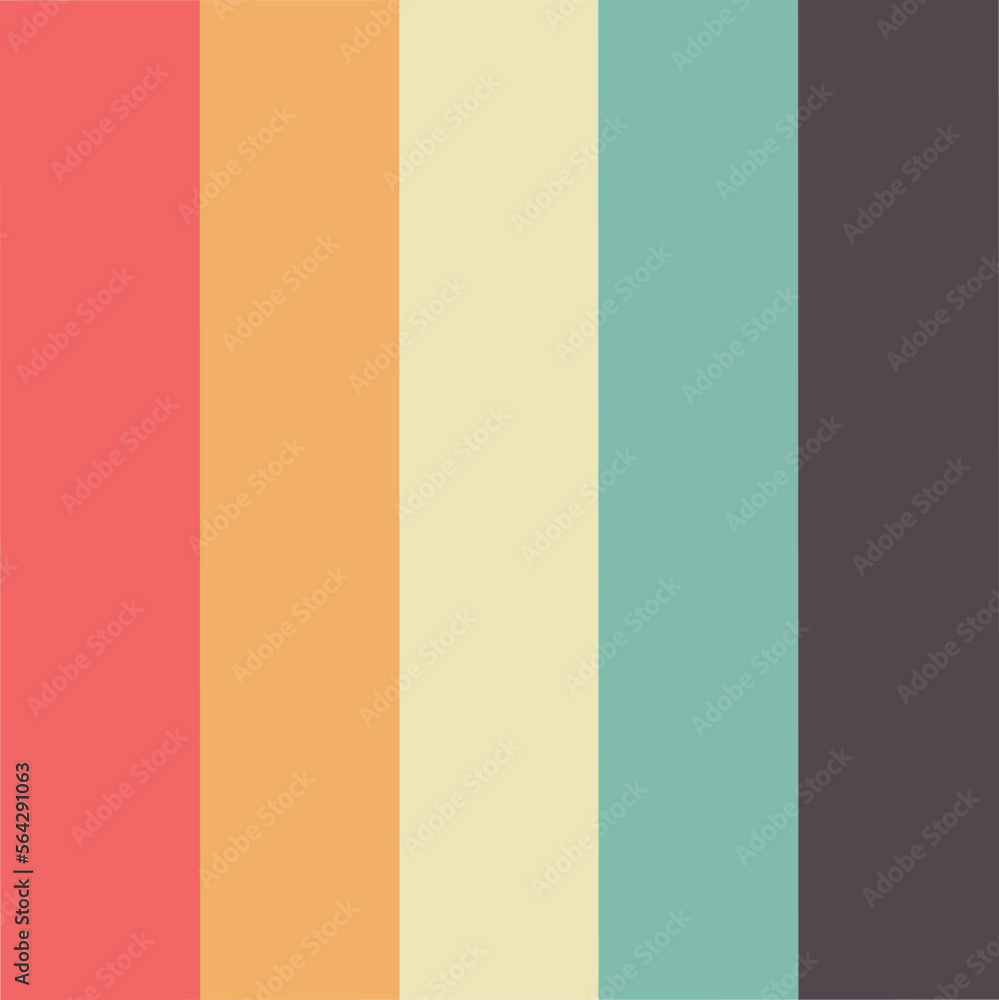 vintage color palette illustrator design Stock Vector | Adobe Stock