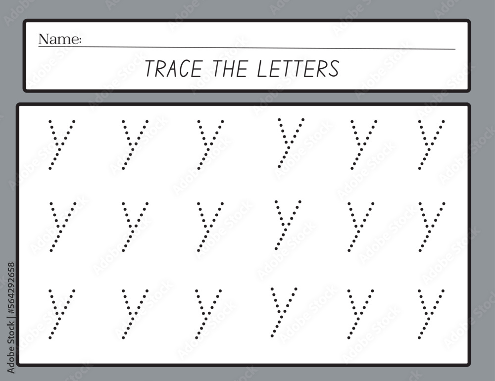 Alphabet letters tracing worksheet. Tracing practice worksheet ...