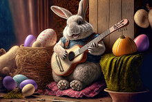 Easter Rabbit Musicians Free Stock Photo - Public Domain Pictures