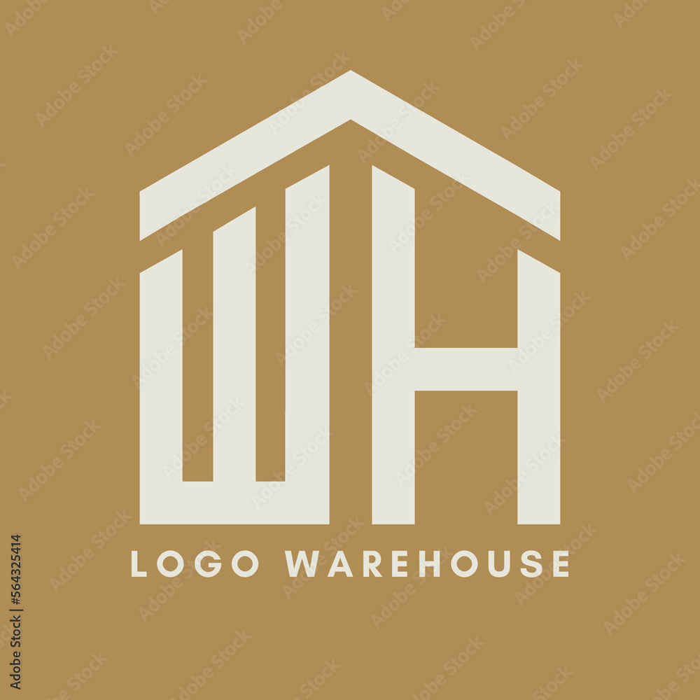 Logo WH Warehouse. Vector illustrator templet. Stock Vector | Adobe Stock
