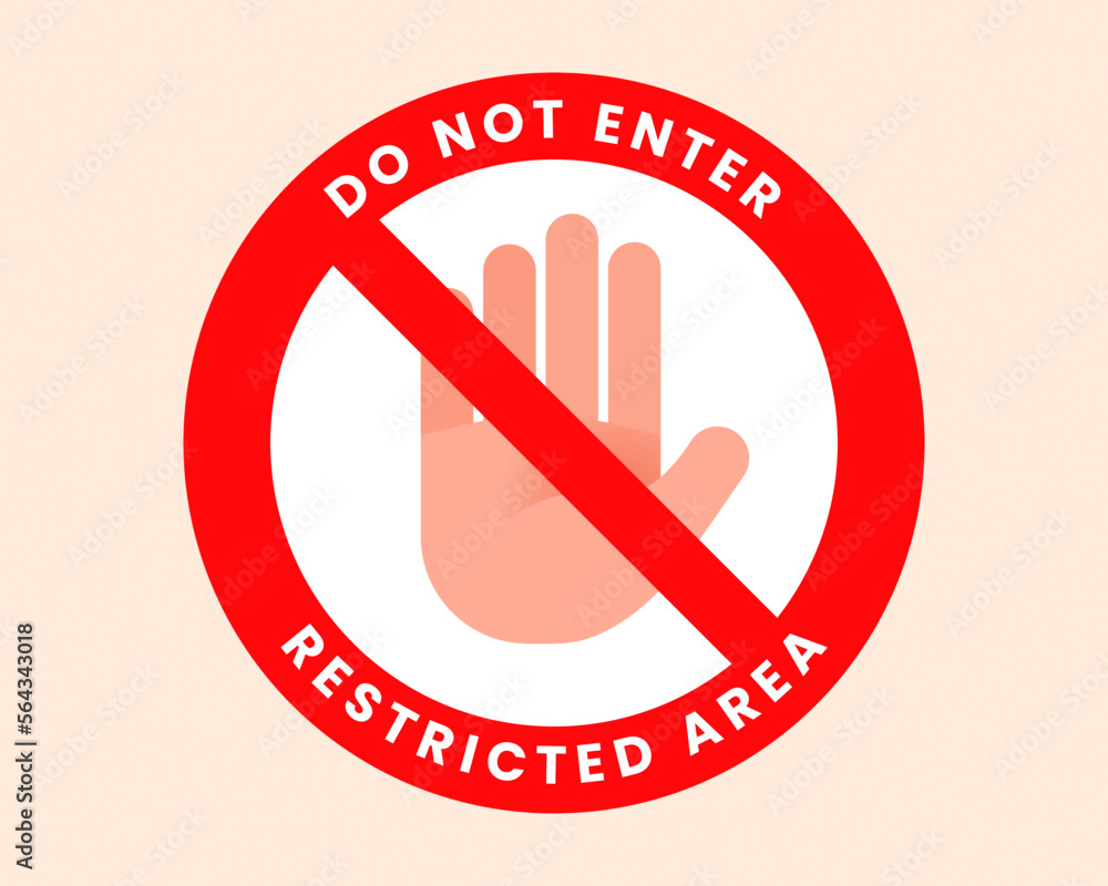 Warning Do not enter authorized personnel only sign prohibition sign ...