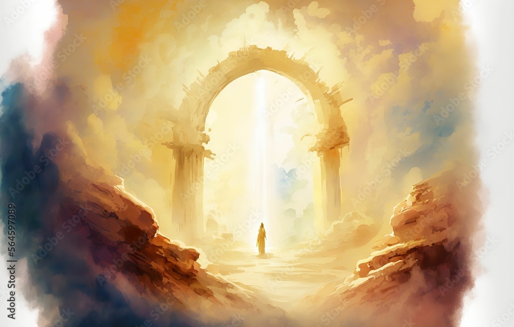 heaven god Church illustration landscape art pathway heaven artwork ...