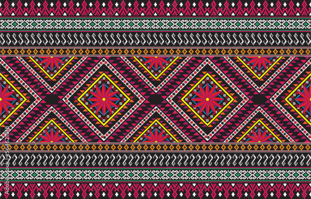 Mayan american indian pattern tribal ethnic motifs geometric vector ...