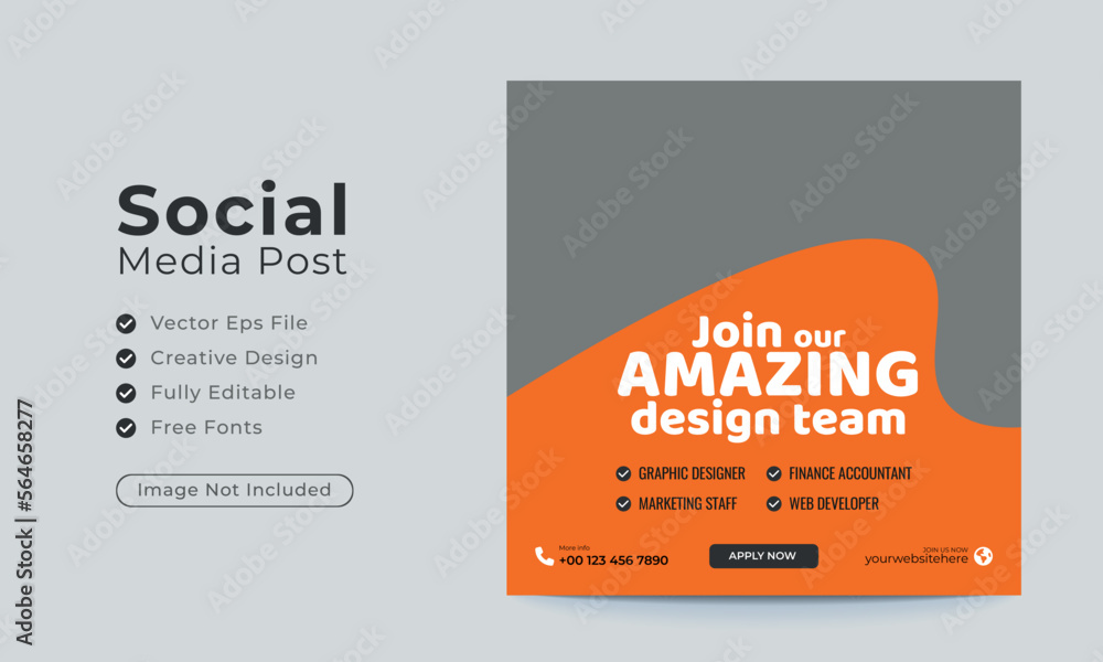 We are hiring job vacancy Social Media Post Or Instagram Promotional ...