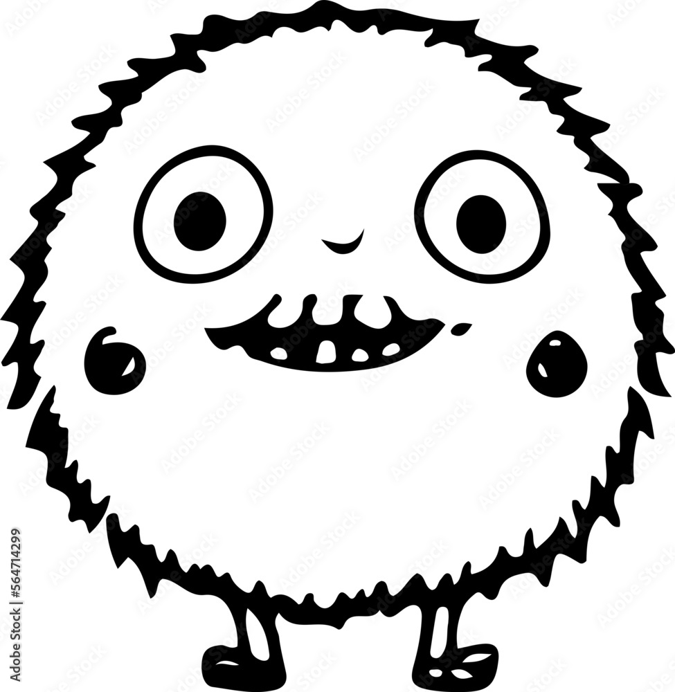 cartoon, cute, monster, eyes, graphics, illustrations, creature ...