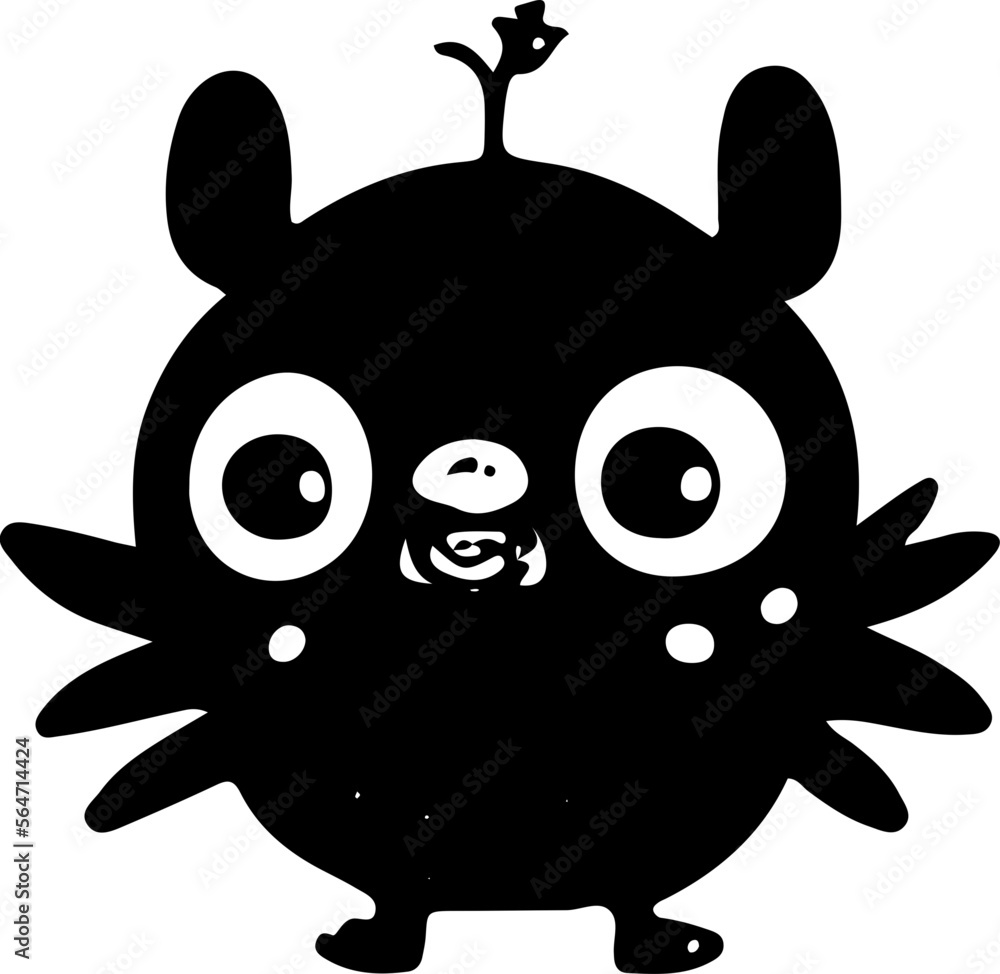 cartoon, cute, monster, eyes, graphics, illustrations, creature ...