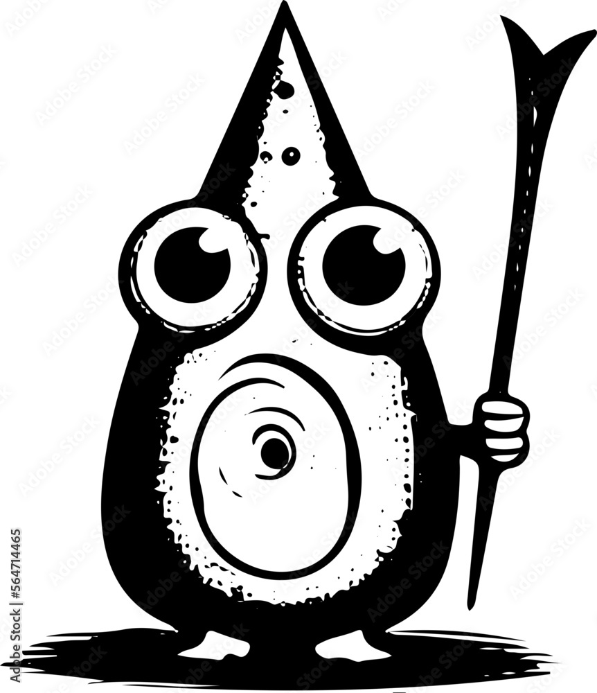 cartoon, cute, monster, eyes, graphics, illustrations, creature ...