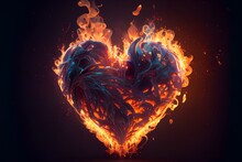 Flaming Heart Free Stock Photo - Public Domain Pictures