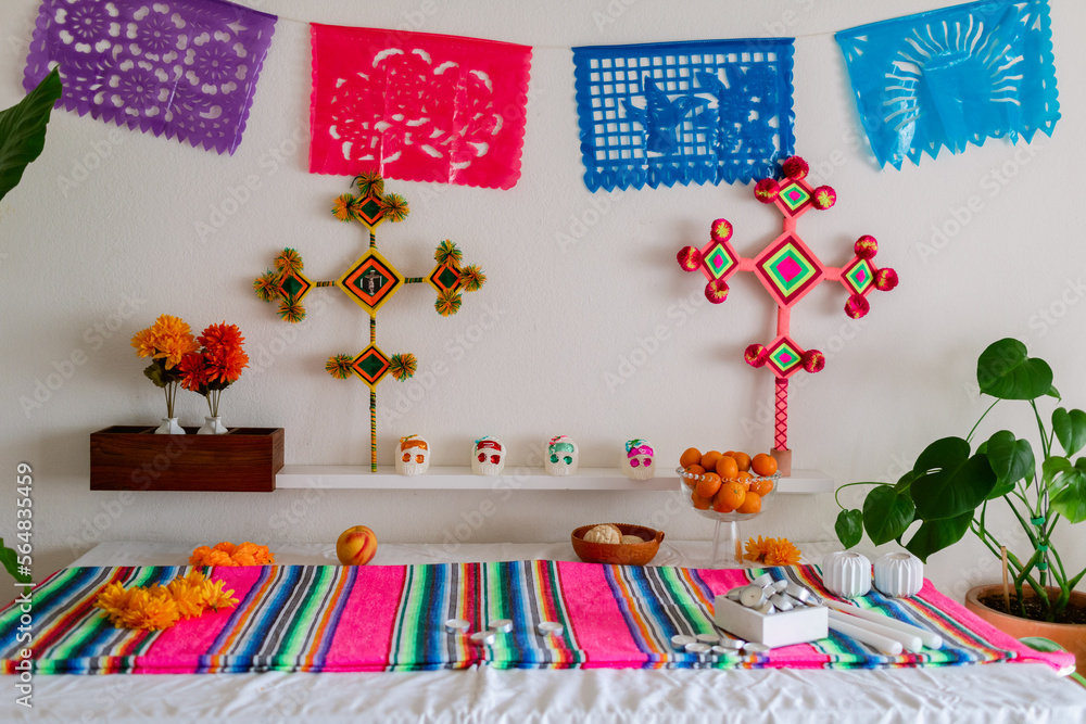 Mexican altar in process Stock Photo | Adobe Stock