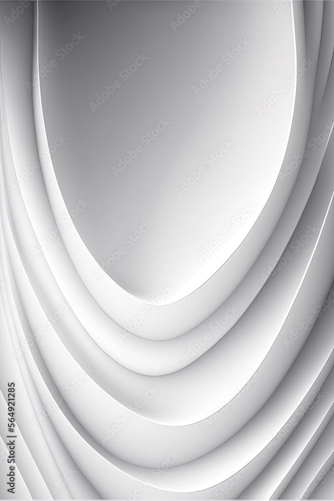 white abstract gradient, wave wallpaper, free space, Made by AI ...