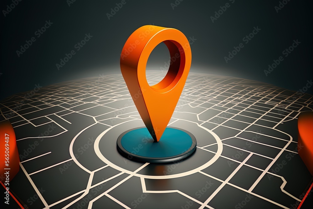 It's a location pin route distance navigation icon pointer symbol ...