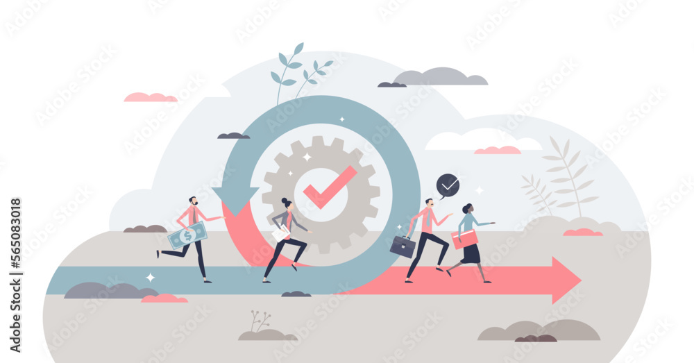 Agile as fast and effective business adaption to changes tiny person ...