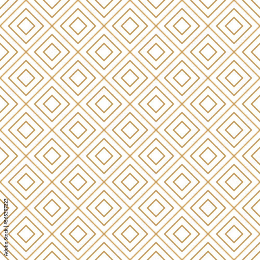 geometric ornamental seamless pattern with square line isolated on ...
